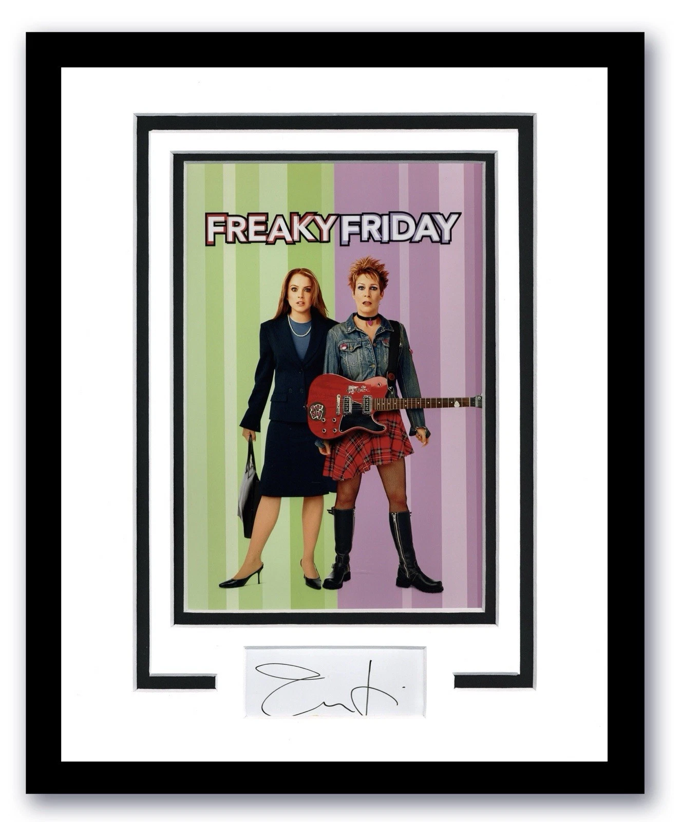 JAMIE LEE CURTIS SIGNED AUTOGRAPH FRAMED 11x14 DISPLAY FREAKY FRIDAY ...