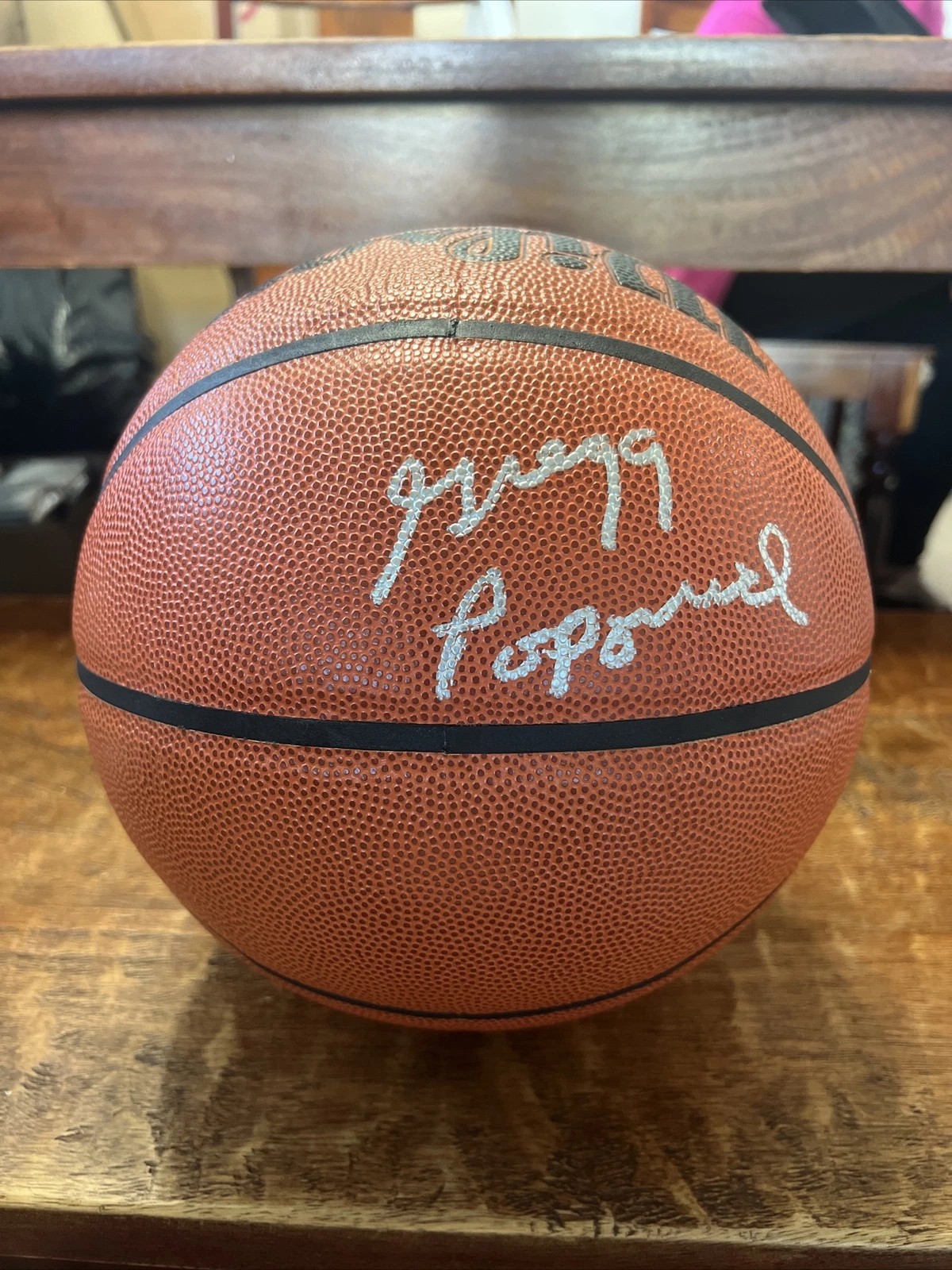 Gregg Popovich Signed Wilson NBA Basketball Psa Dna Coa Autographed ...