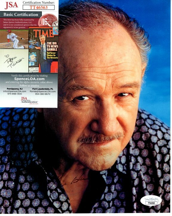 GENE HACKMAN signed autographed 8x10 photo JSA | Autographia