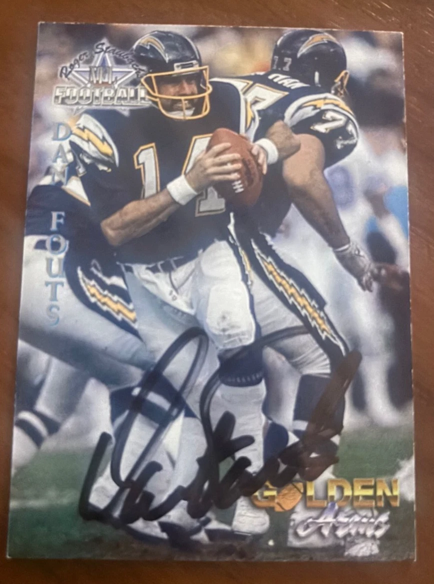 Roger Staubach's NFL Football - Dan Fouts #75 signed autographed card ...