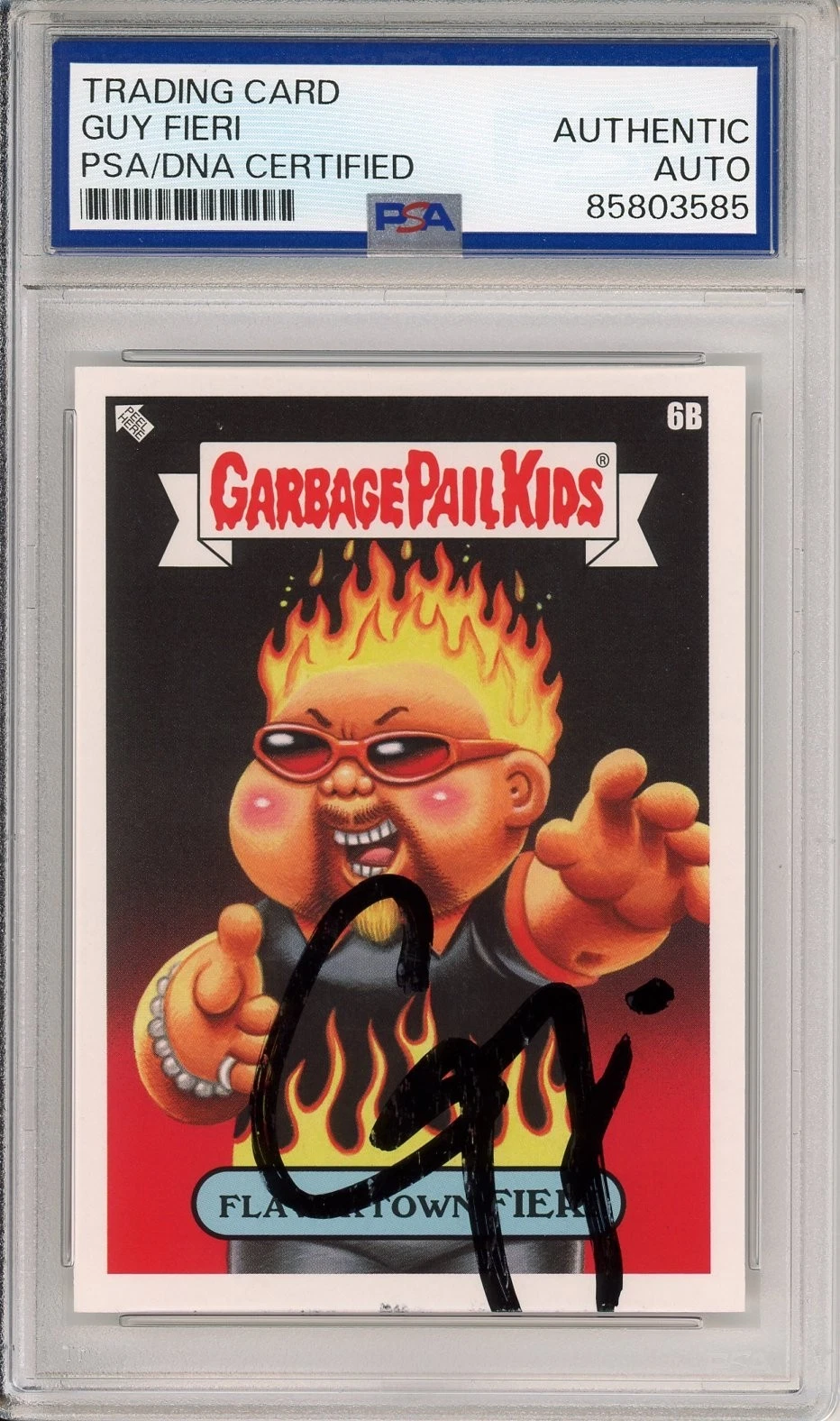 2021 Topps Garbage Pail Kids GPK Guy Flavortown Fieri SIGNED PSA DNA ...