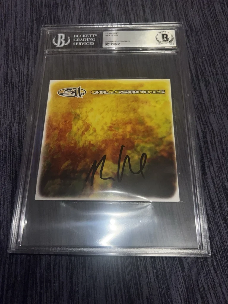 Nick Hexum Signed 311 Grassroots CD Booklet Music Legend Beckett ...