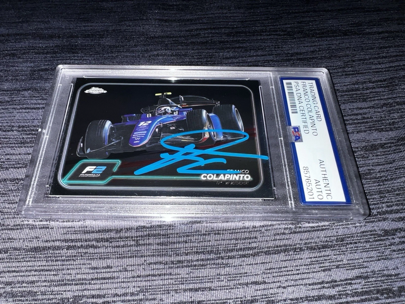 Franco Colapinto Signed 2024 Topps Chrome F2 Card #96 Rookie Star PSA ...