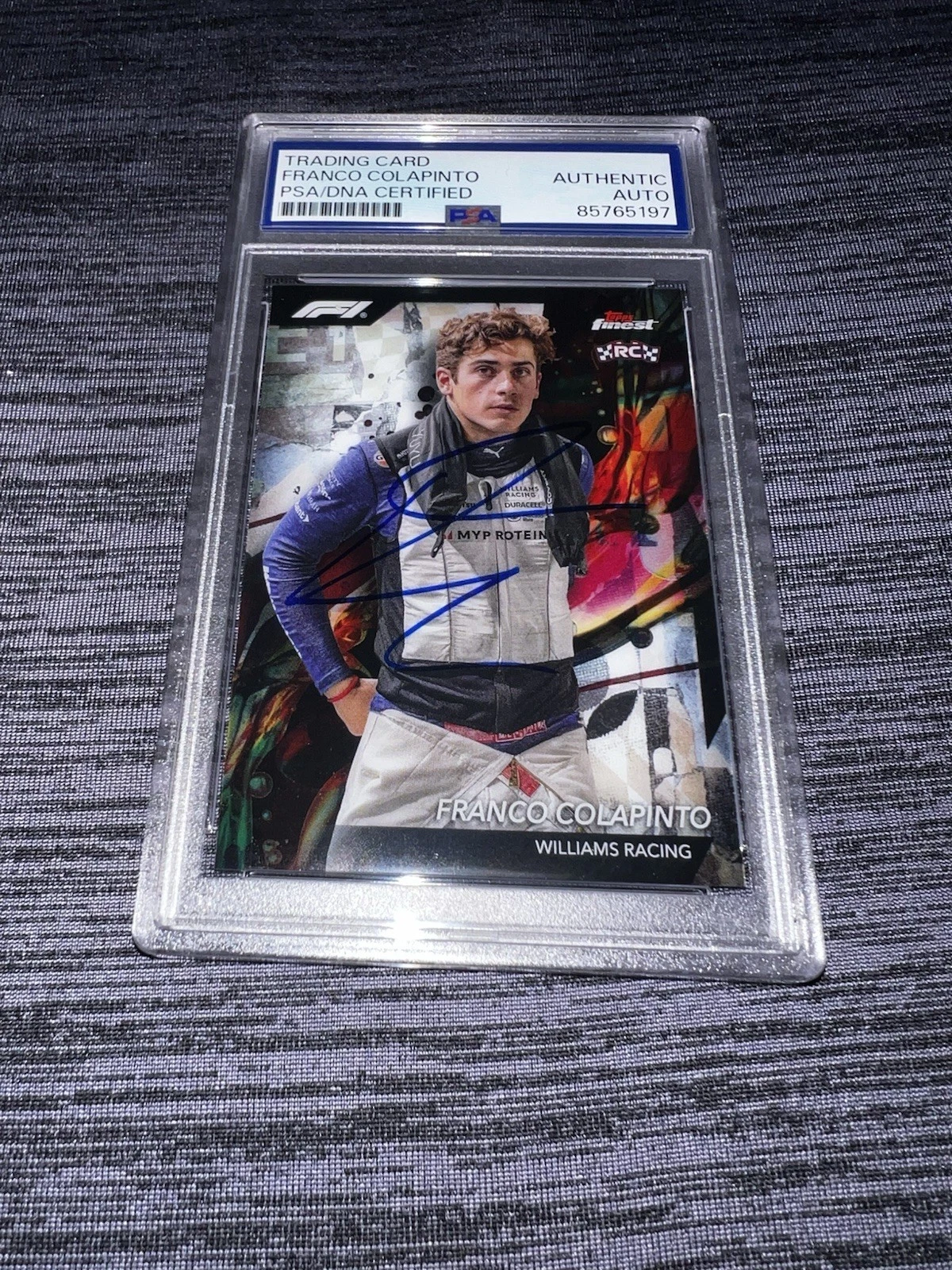 Franco Colapinto Signed 2024 Topps Finest F2 Card #20 RC Rookie Star ...
